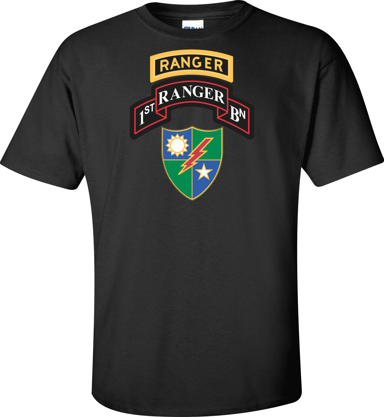 U.S. Army 1st Ranger Battalion 75th Ranger Regiment With Ranger Tab T ...