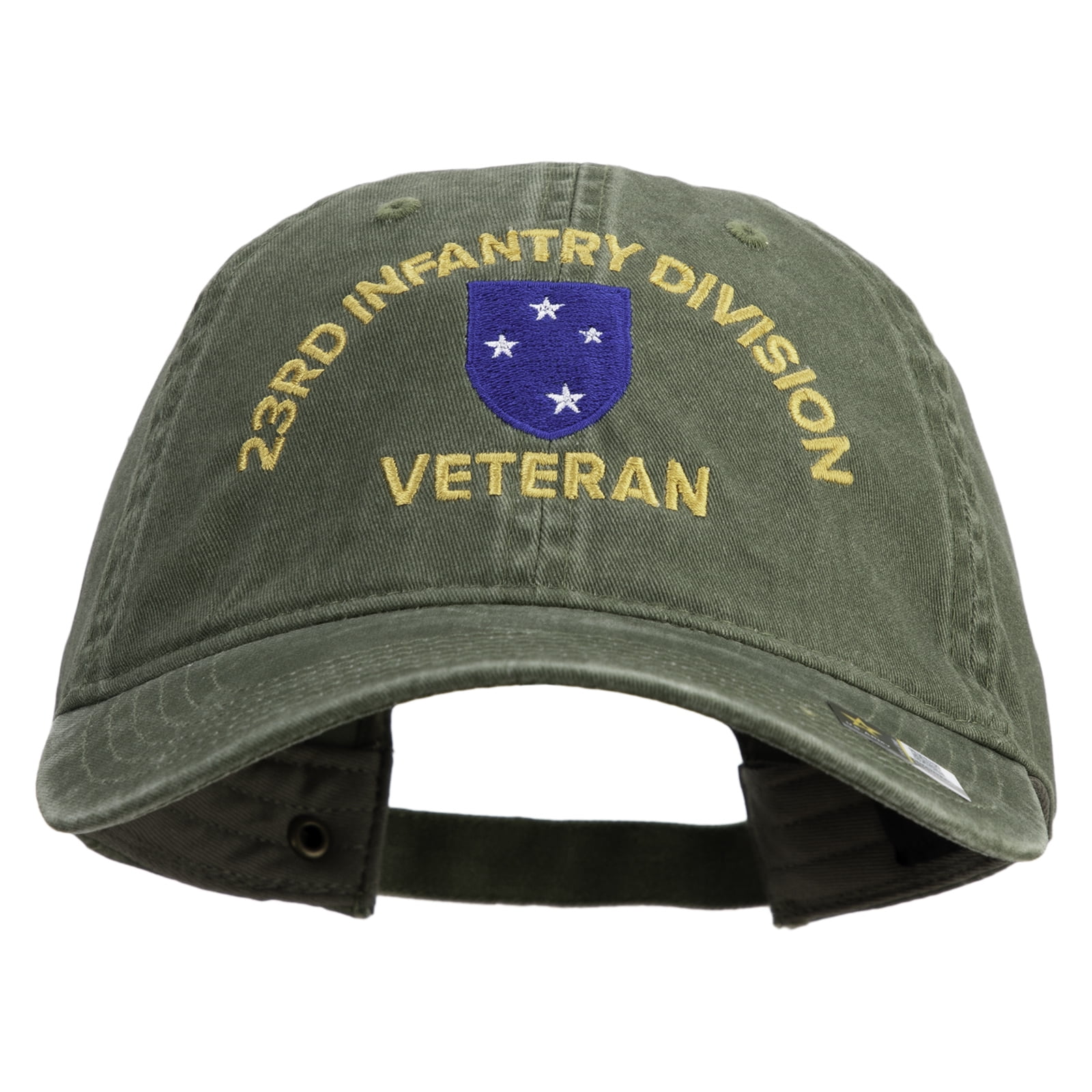 U.S. Army 23rd Infantry Division Embroidered Washed Solid Pigment Dyed ...