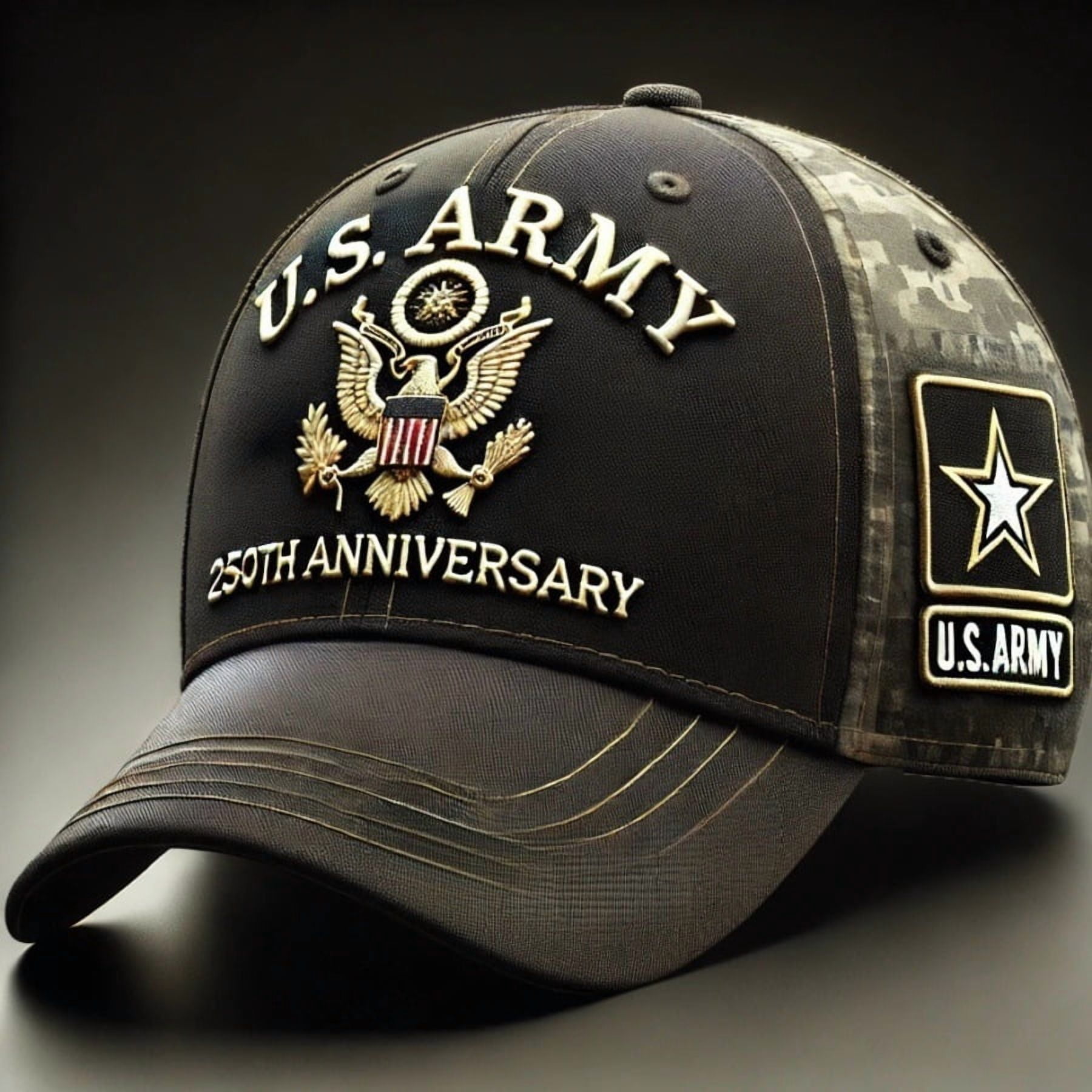 U.S. Army 250th Anniversary Baseball Cap, Camping Training Lure Fishing ...