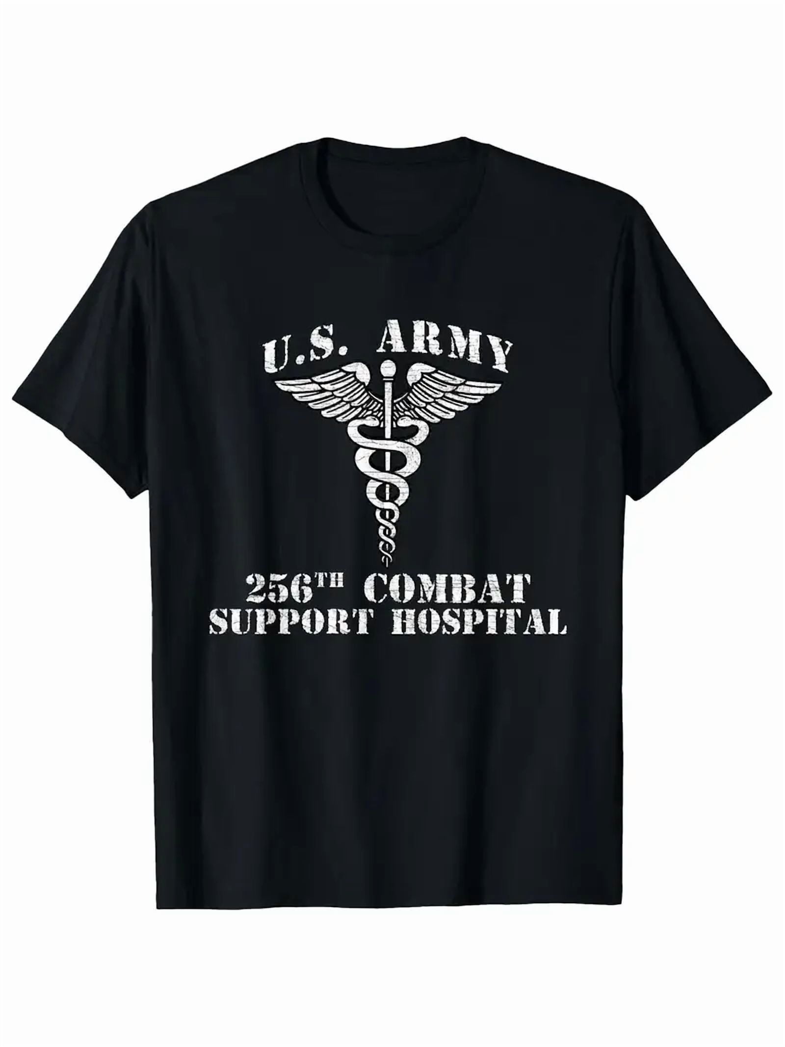 U.S. Army 256th Combat Support Hospital Cotton Crew Neck T-Shirt ...
