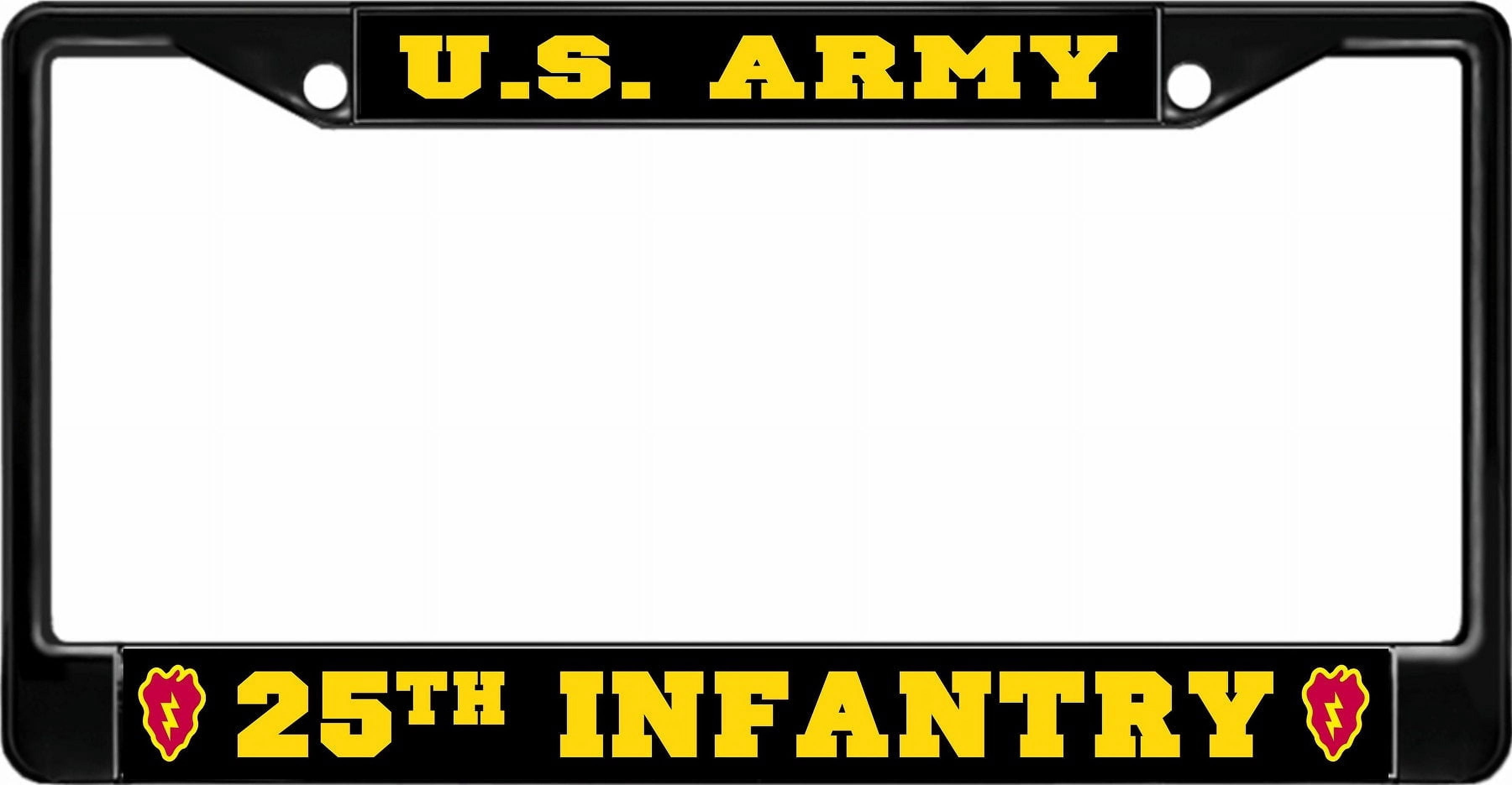 U.S. Army 25th Infantry Black License Plate Frame - Walmart.com
