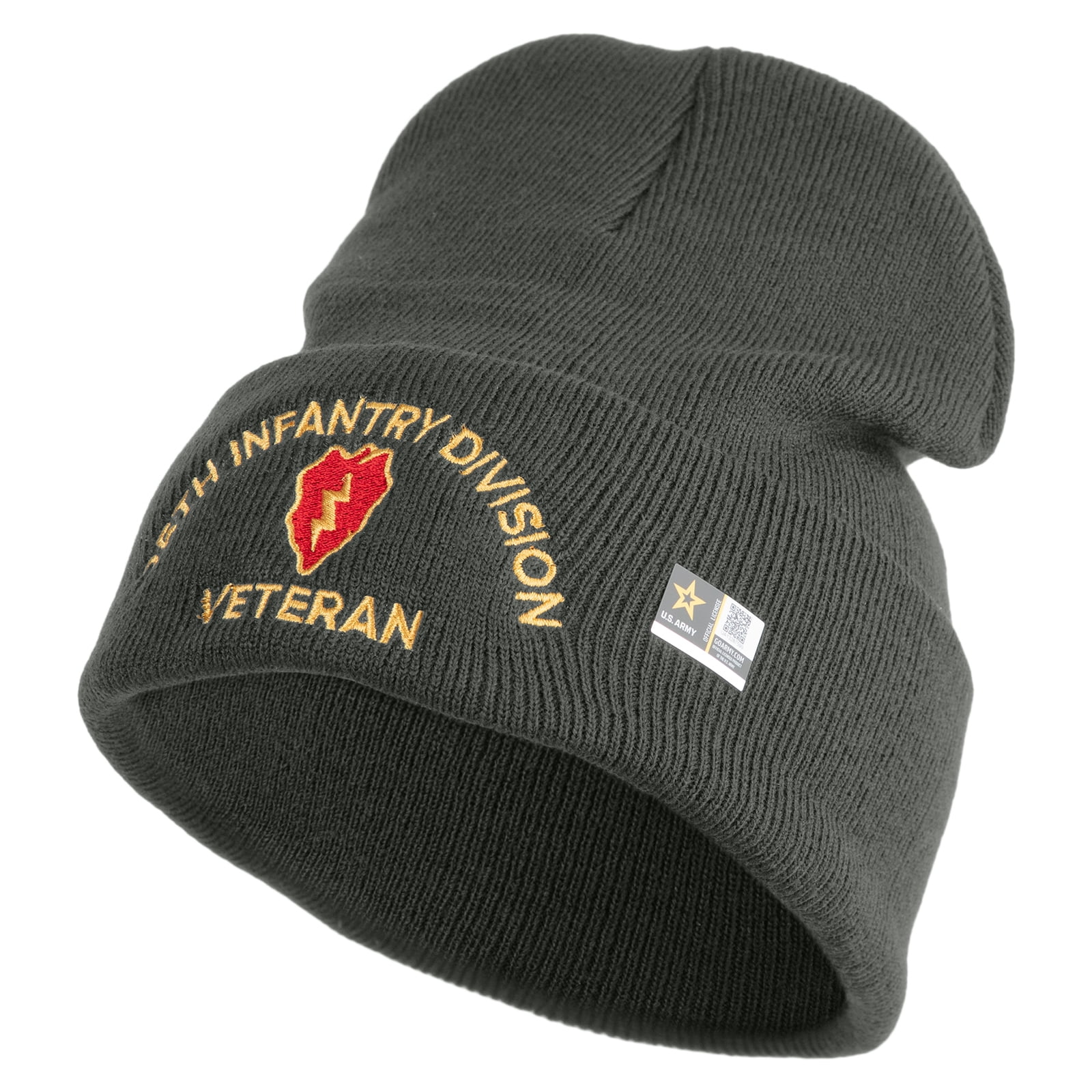 U.S. Army 25th Infantry Division Logo Embroidered 12 Inch Solid Knit ...