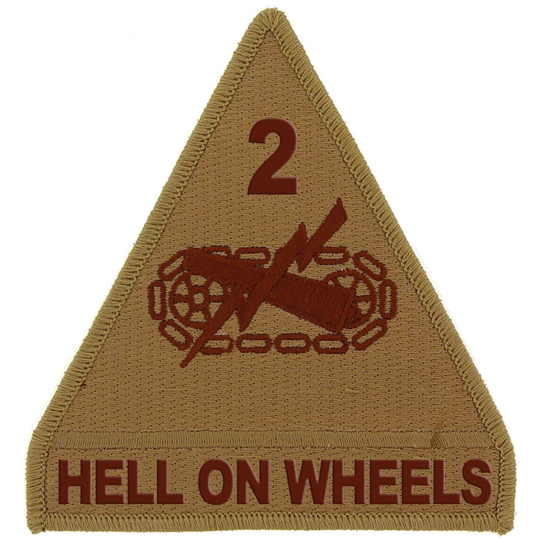 U.S. Army 2nd Armored Division Patch Brown 3" - Walmart.com