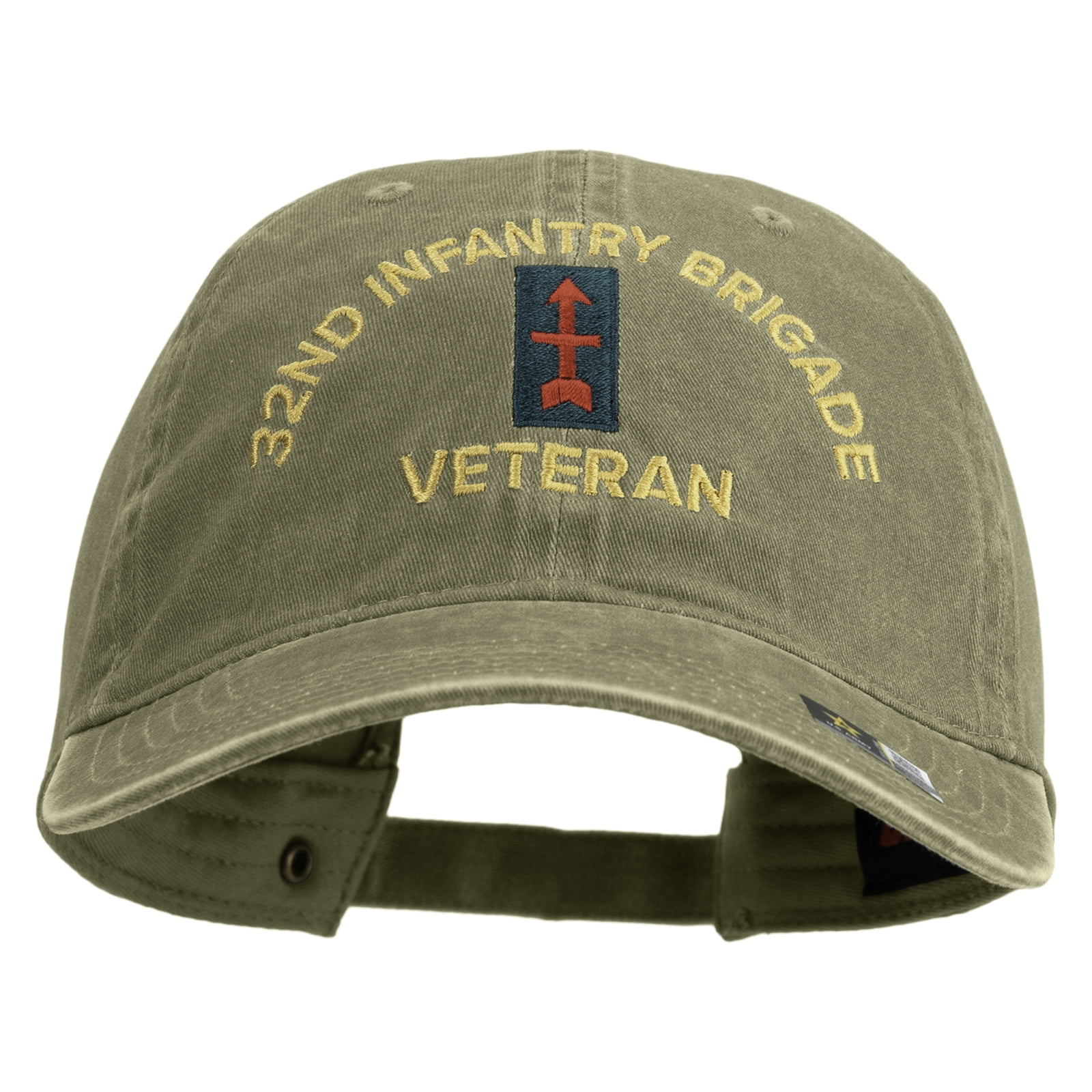 U.S. Army 32nd Infantry Brigade Embroidered Washed Solid Pigment Dyed ...