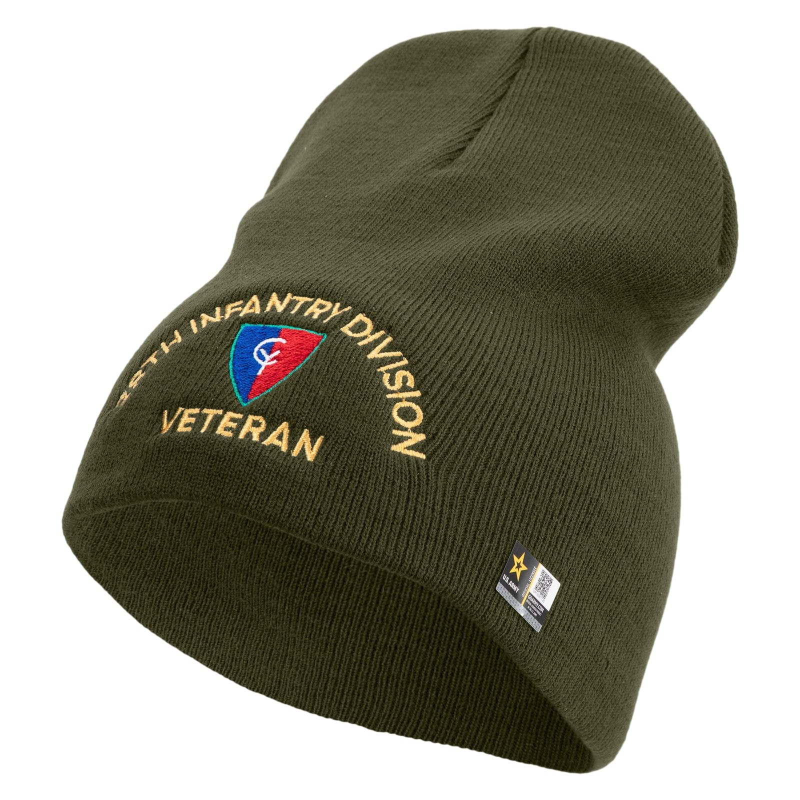 U.S. Army 38th Infantry Division Symbol Embroidered 8 Inch Solid Knit ...