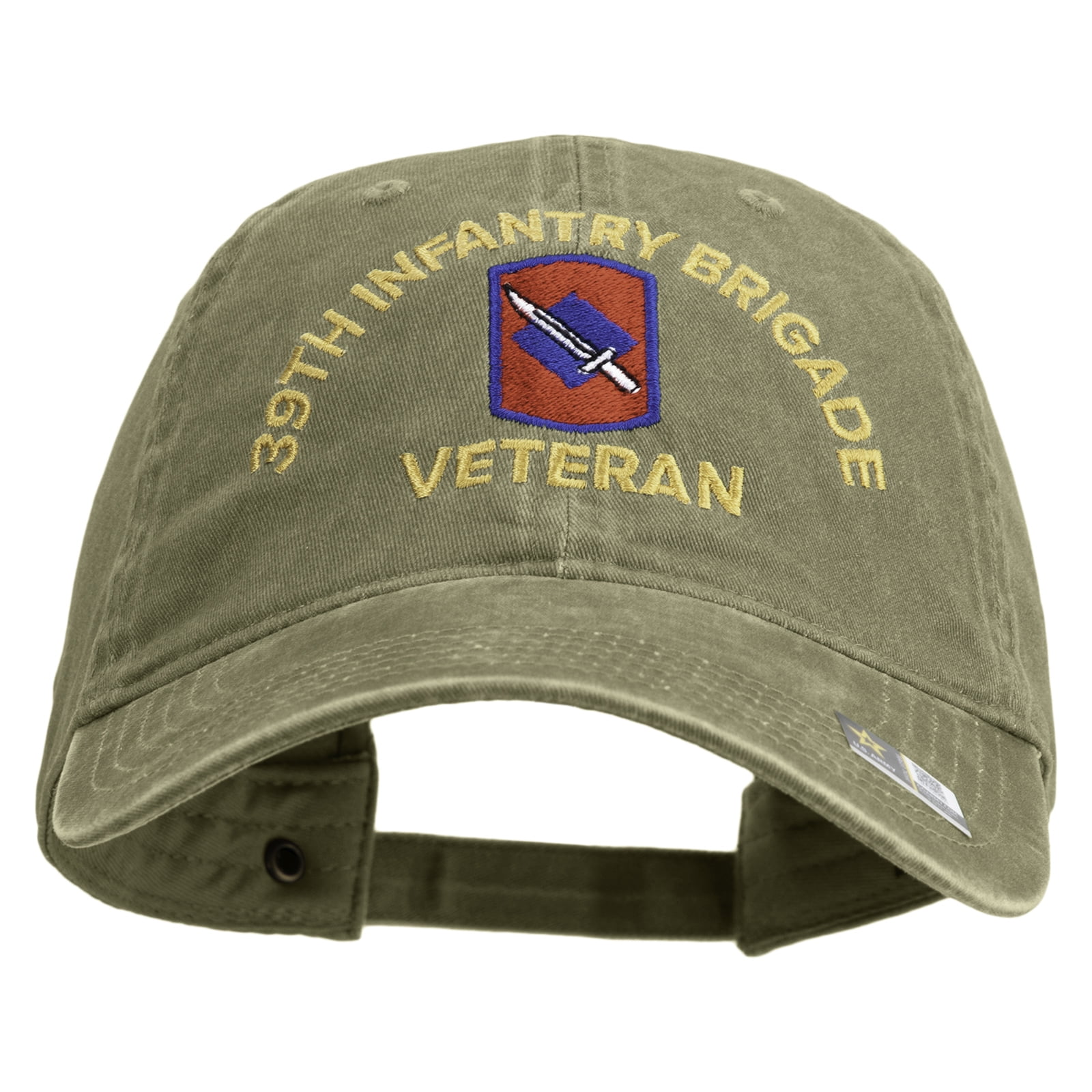 U.S. Army 39th Infantry Brigade Embroidered Washed Solid Pigment Dyed ...