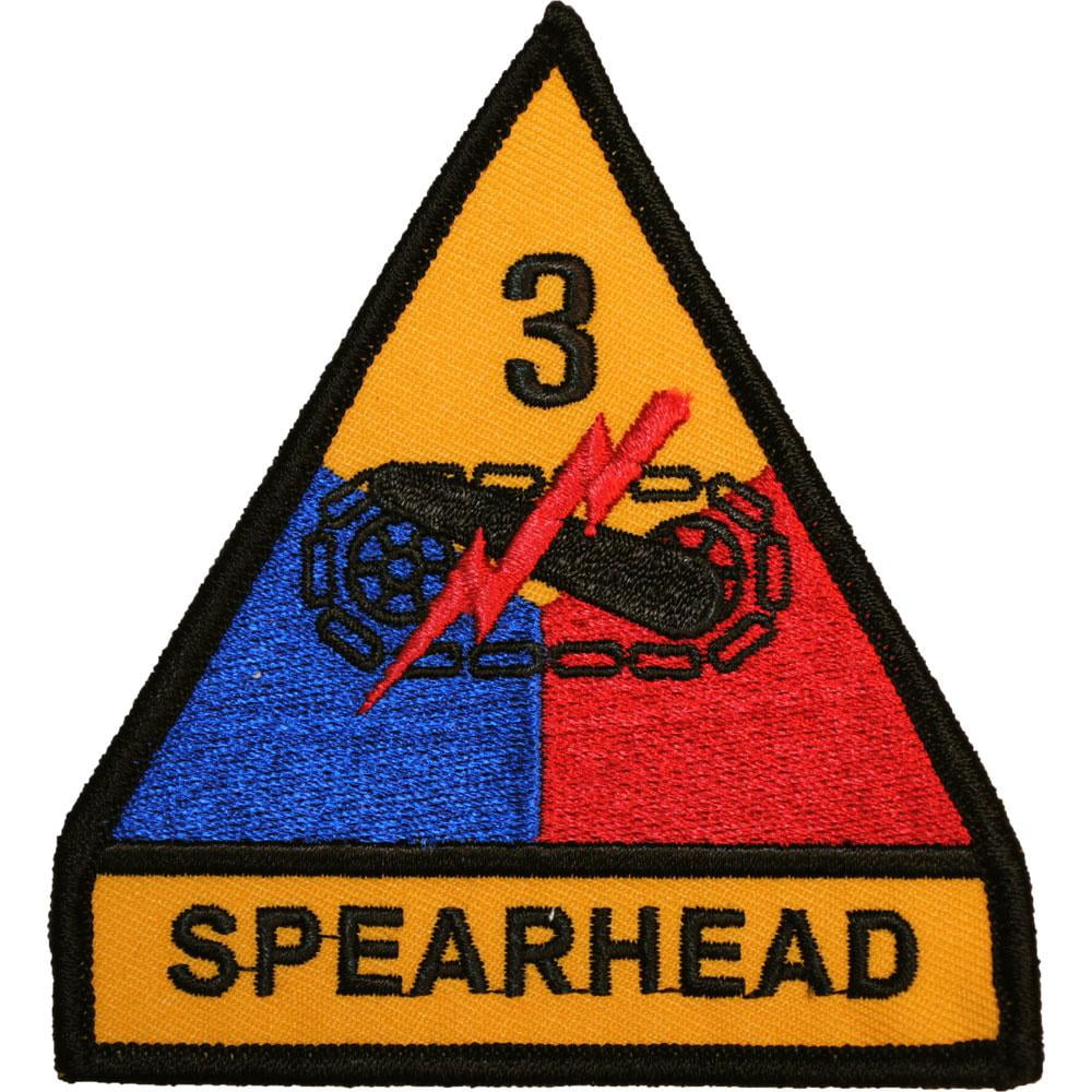 U.S. Army 3rd Armored Division Patch Black & Yellow 3" - Walmart.com