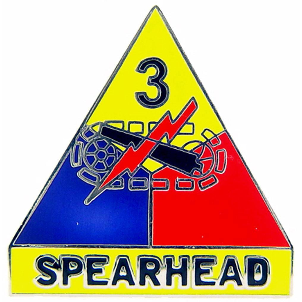 Eagle Emblems P14741 Pin - Army, 3rd Armored Division - Spearhead - 1 ...
