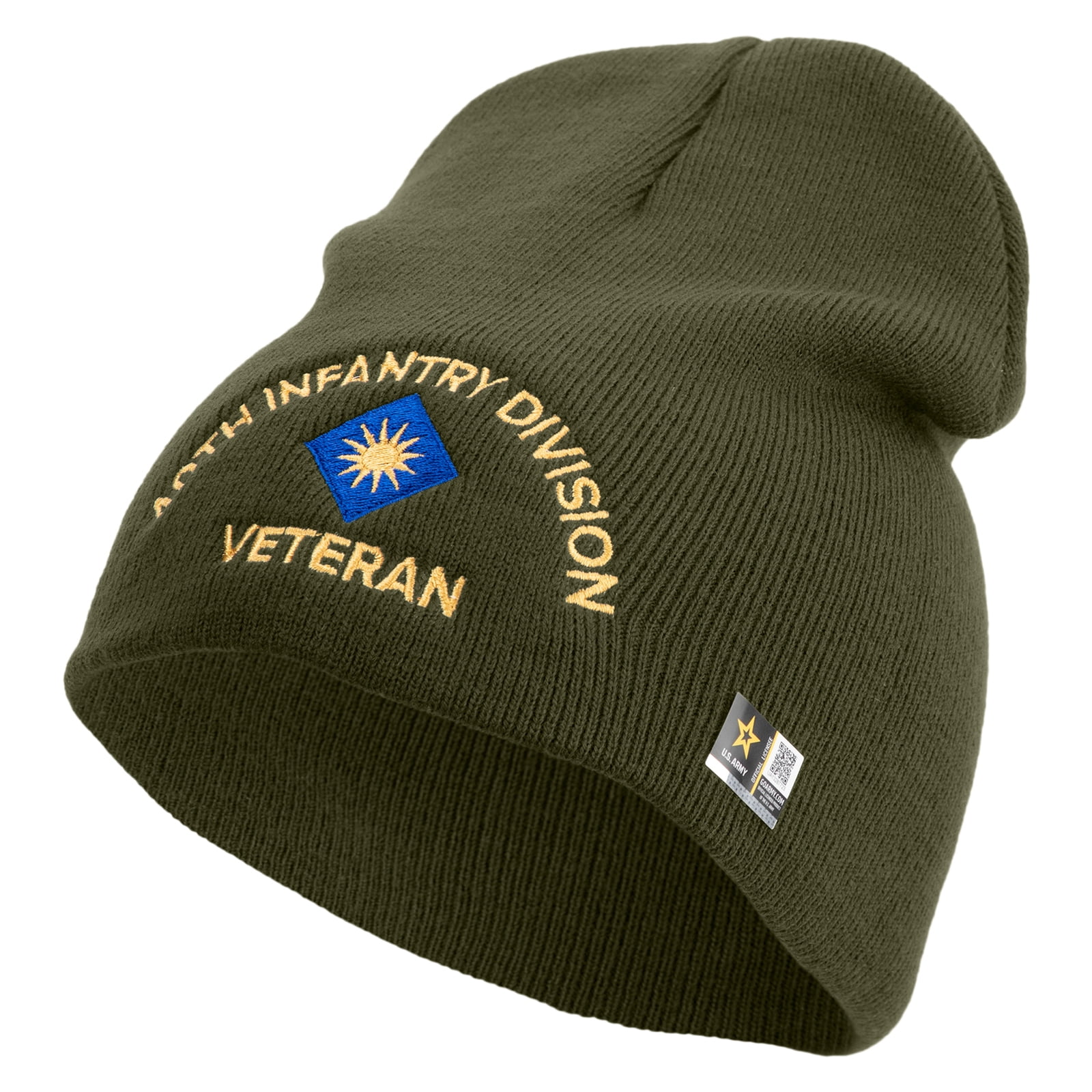 U.S. Army 40th Infantry Division Symbol Embroidered 8 Inch Solid Knit ...