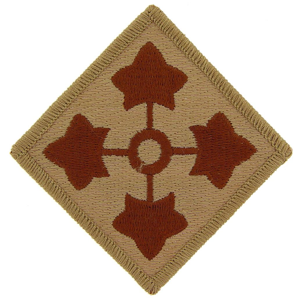 U.S. Army 4th Infantry Division Patch Brown 3" - Walmart.com