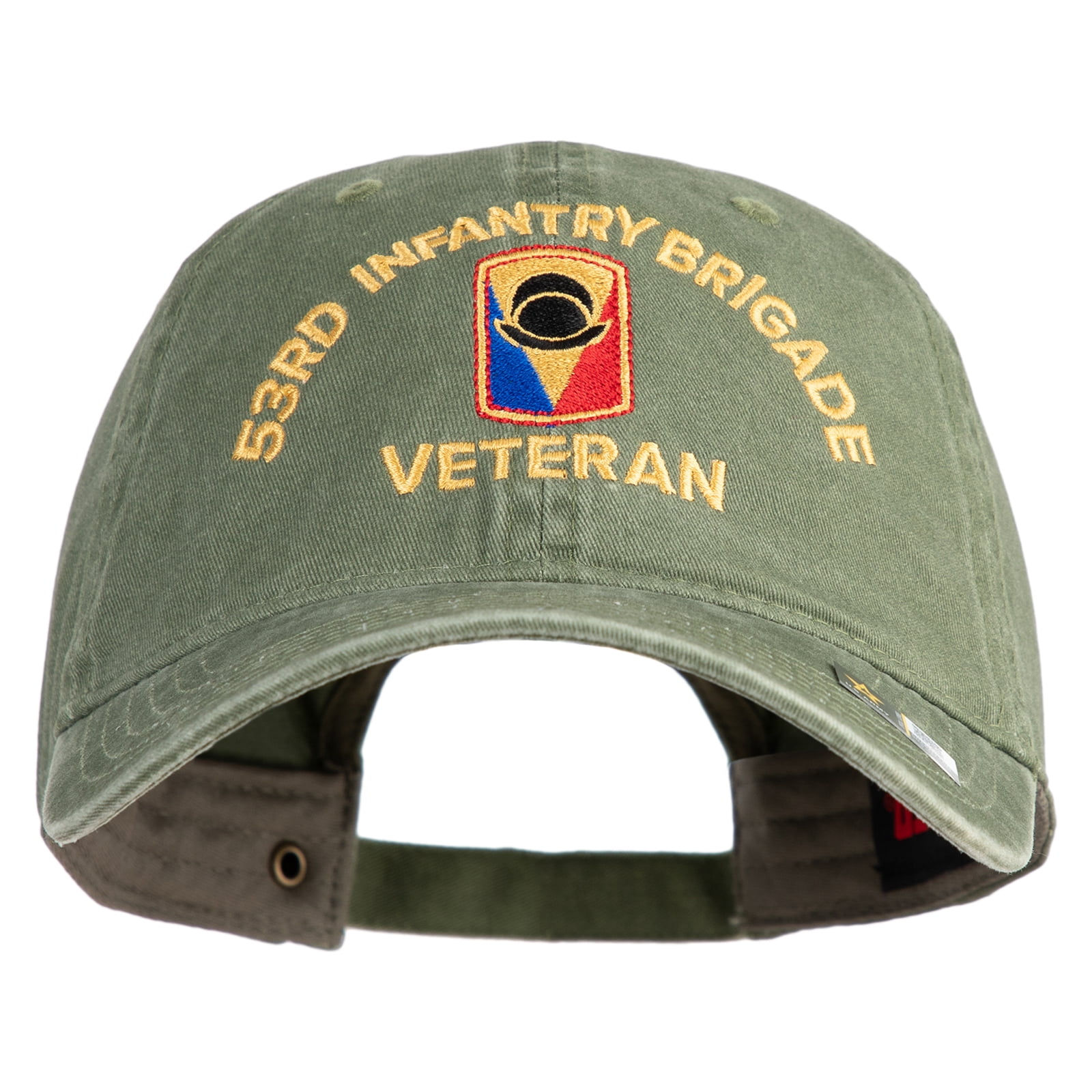U.S. Army 53rd Infantry Brigade Embroidered Washed Solid Pigment Dyed ...