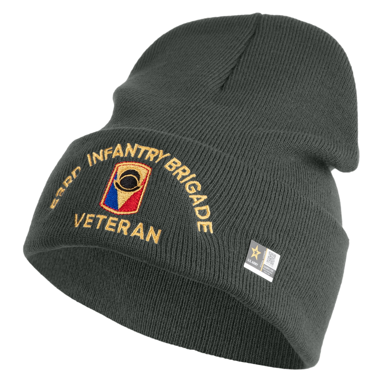 U.S. Army 53rd Infantry Brigade Logo Embroidered 12 Inch Solid Knit ...