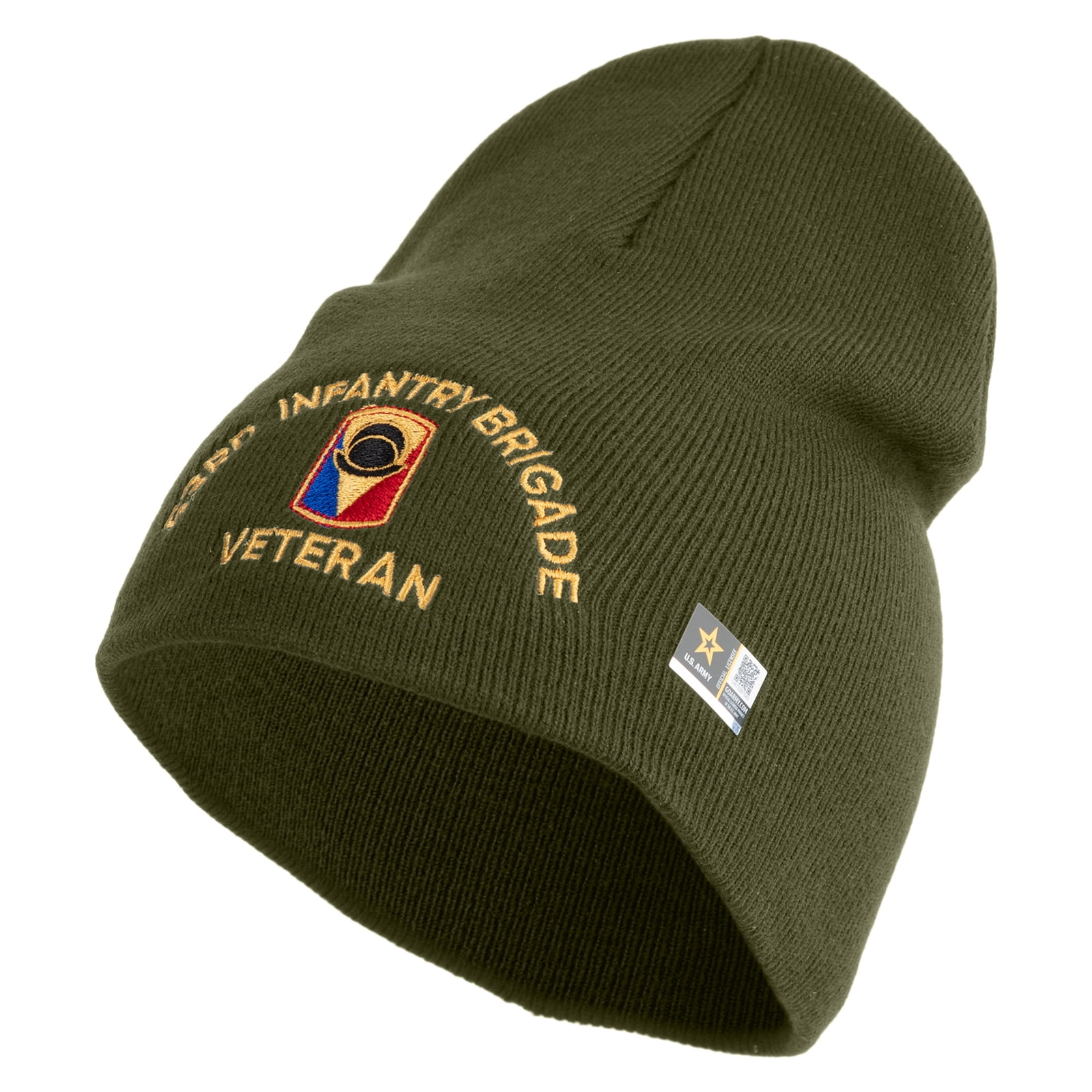 U.S. Army 53rd Infantry Brigade Symbol Embroidered 8 Inch Solid Knit ...