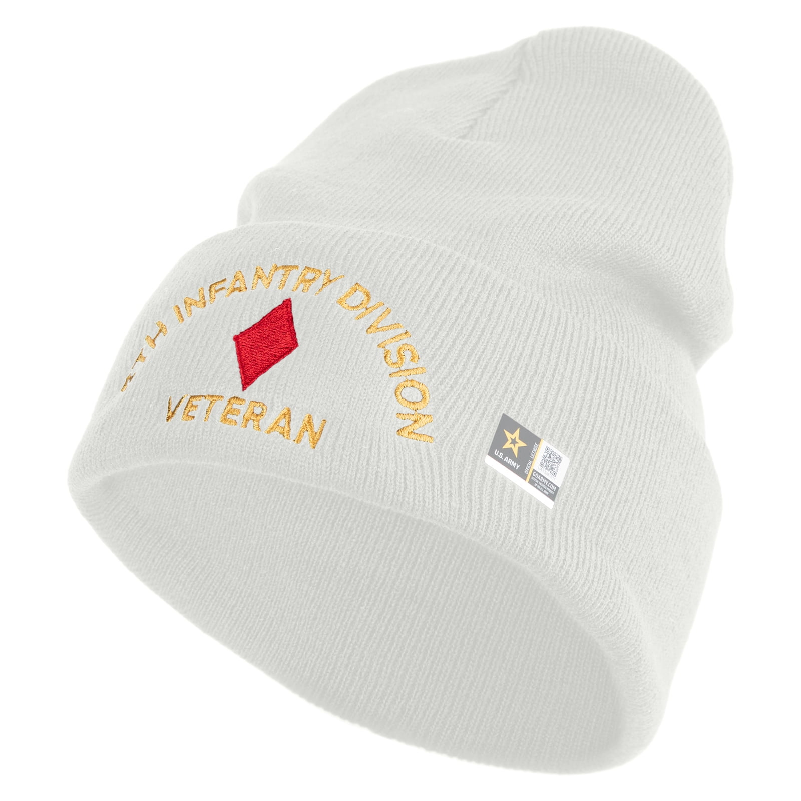 U.S. Army 5th Infantry Division Logo Embroidered 12 Inch Solid Knit ...
