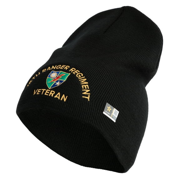 U.S. Army 75 Ranger Regiment Symbol Embroidered 8 Inch Solid Knit Short ...