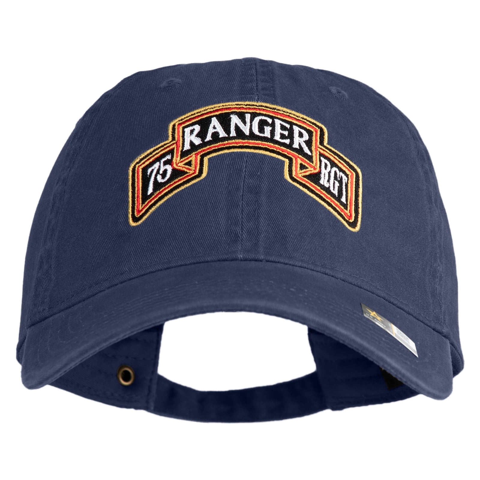 U.S. Army 75th Ranger Regiment Embroidered Washed Solid Pigment Dyed ...