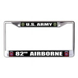 U.S. Army 82nd Airborne Chrome License Plate Frame - Walmart.com