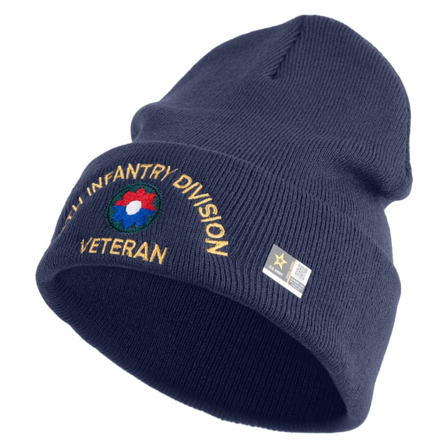 U.S. Army 9th Infantry Division Logo Embroidered 12 Inch Solid Knit ...