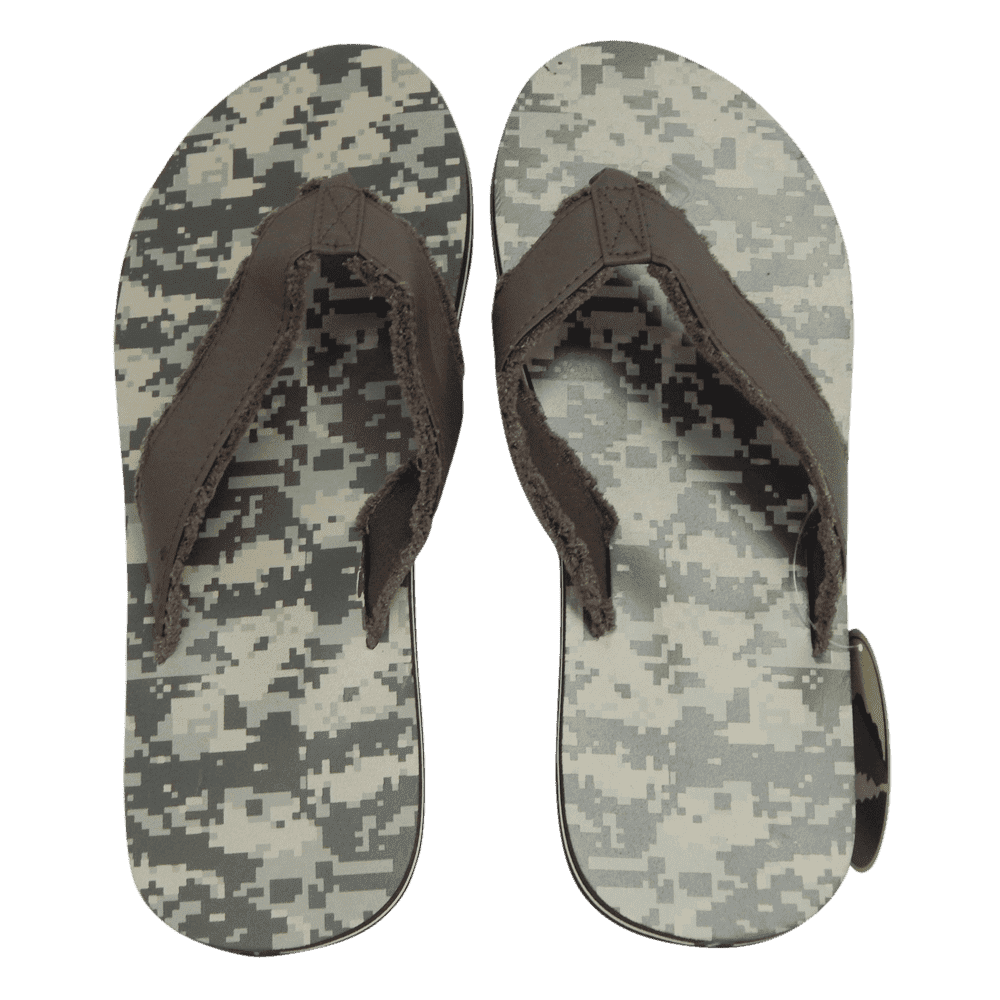 U.S. Army Adult Men Mossy Oak Camo Sandals Flip Flop Thong Camouflage Flip Flops (Size Medium ...
