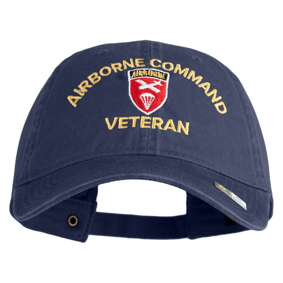 U.S. Army Airborne Command Embroidered Washed Solid Pigment Dyed Cotton ...