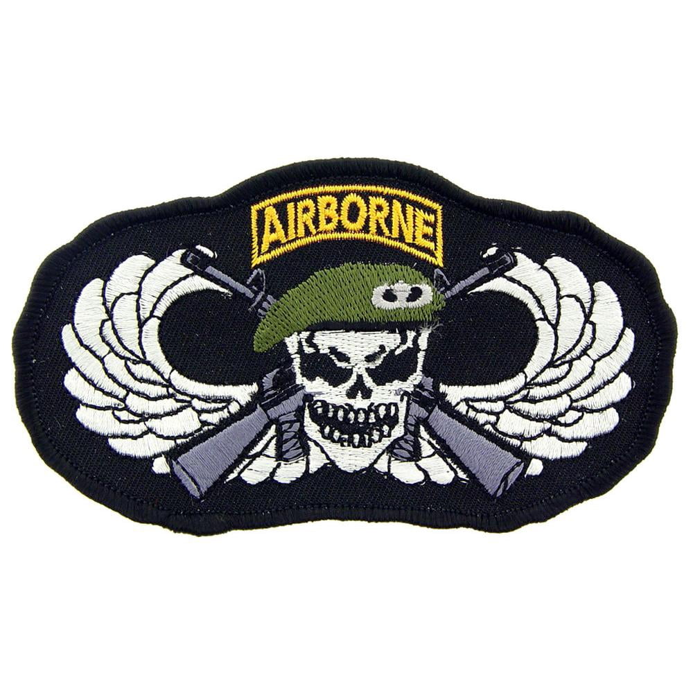 U.S. Army Airborne Wing Patch Black & White 3" - Walmart.com