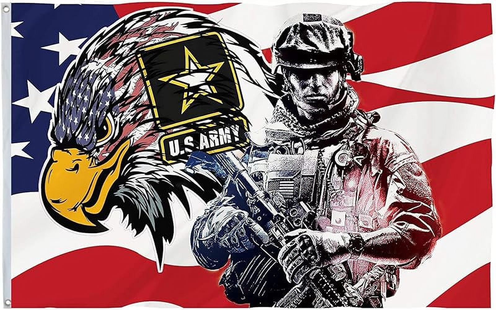 U.S. Army American Eagle Soldier Flag - UV Fade Resistant Double ...