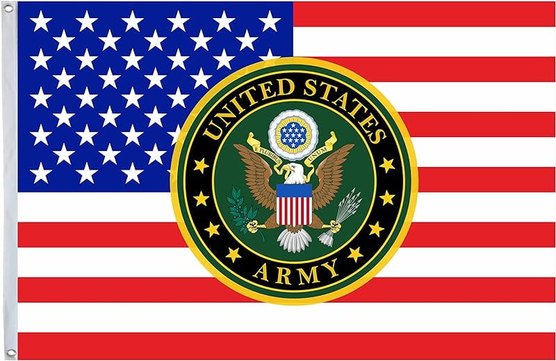 U.S. Army American Flag - UV Fade Resistant Double Printed and Double ...