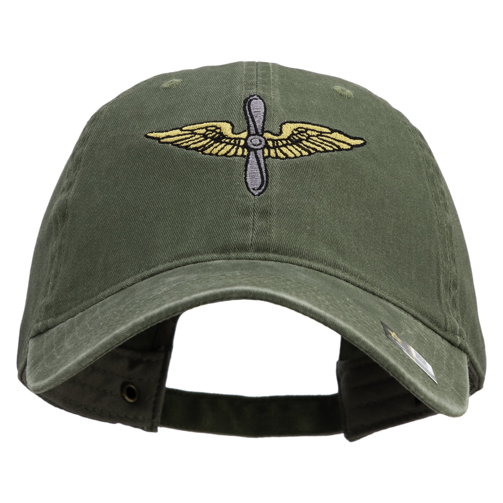 U.S. Army Aviation Embroidered Washed Solid Pigment Dyed Cotton Twill ...