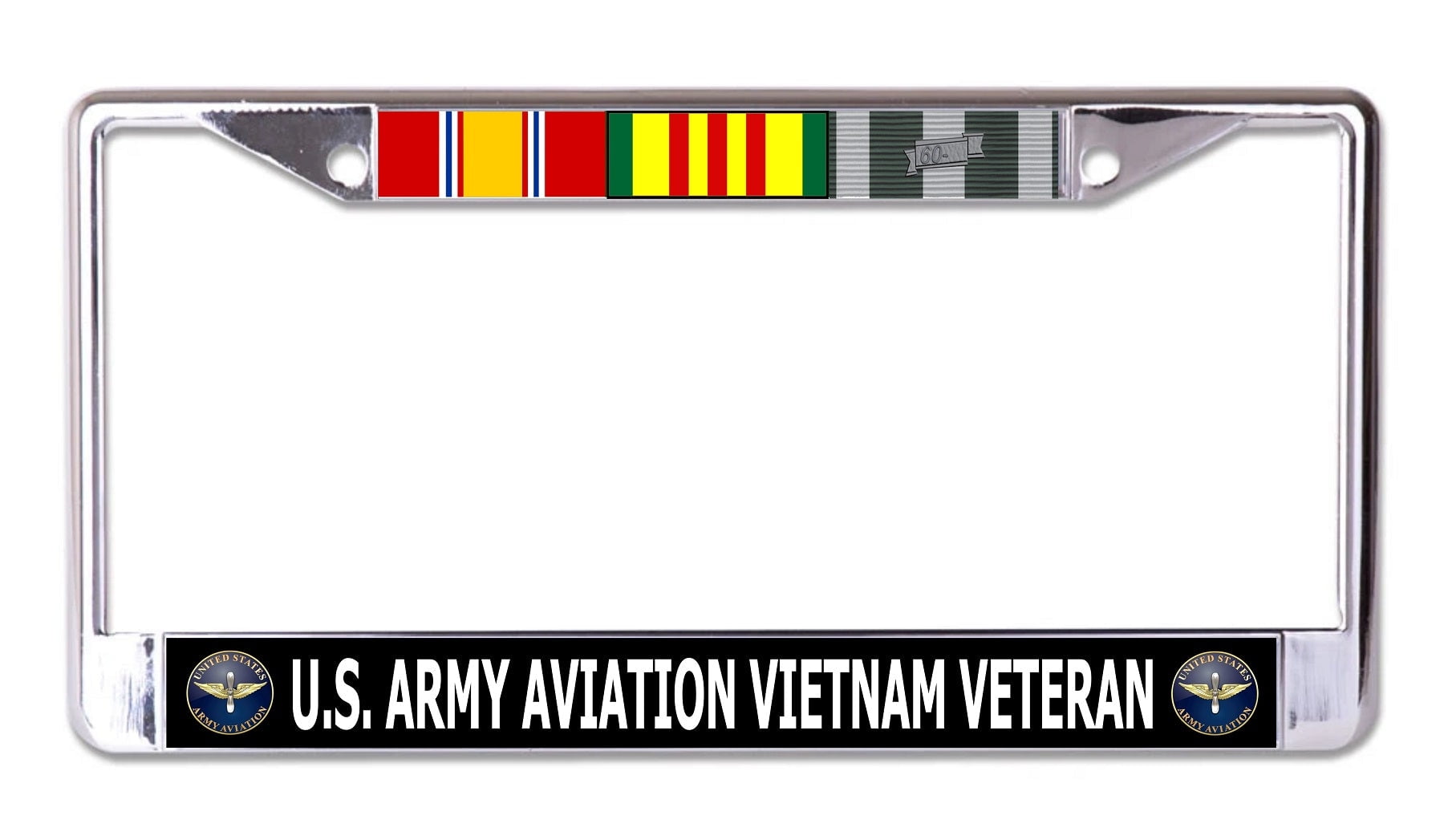 U.S. Army Aviation Vietnam Veteran Chrome License Plate Frame - Walmart.com