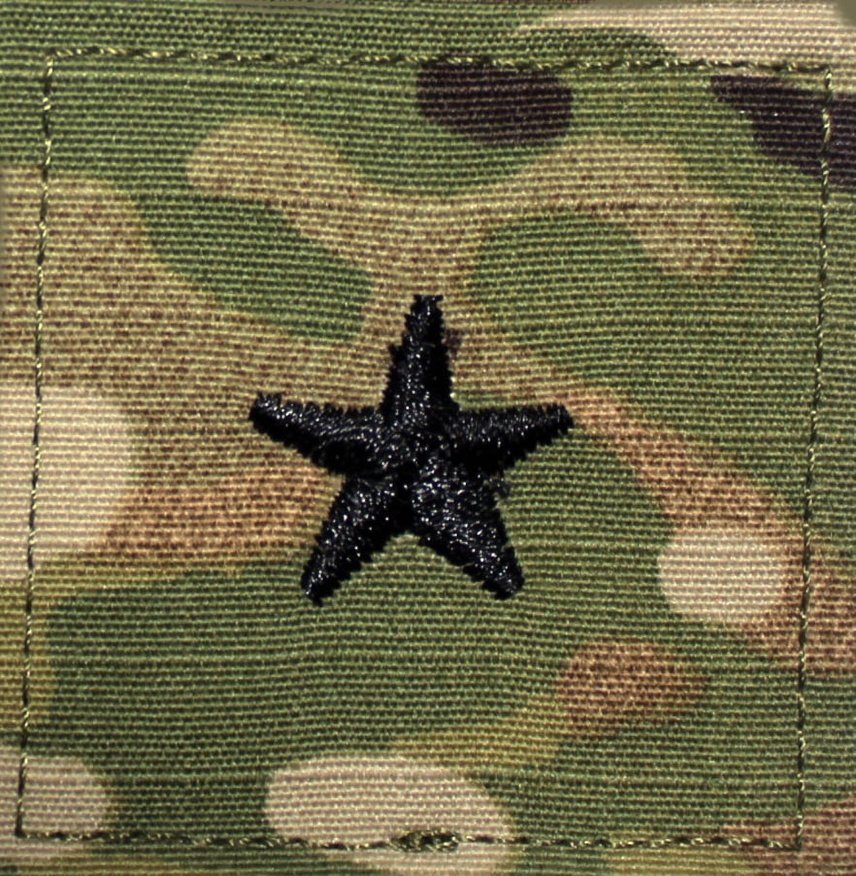 U.S. Army Brigadier General OCP Rank TAB Patch w/Hook-Back Fastener ...