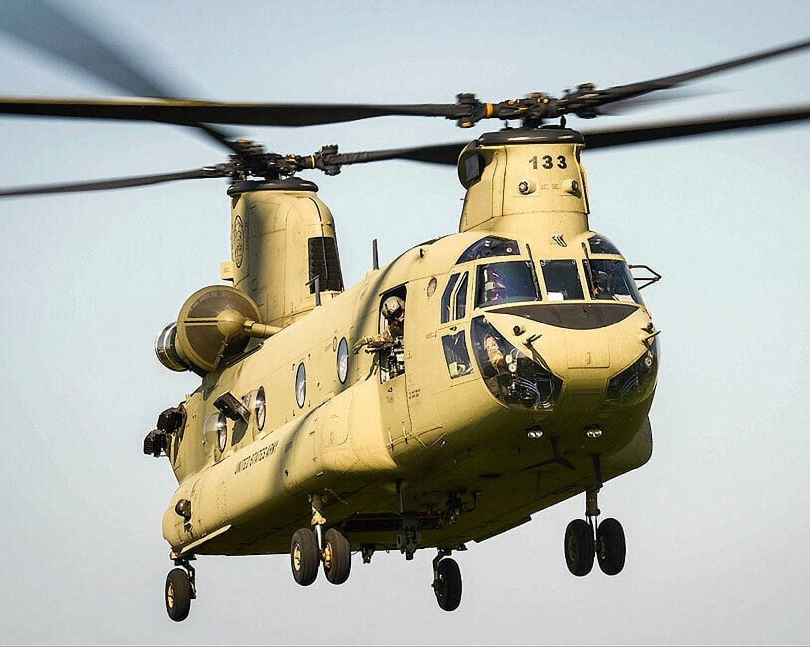 U.S. Army CH-47 Chinook Exercise Noble Jump 17 - 12x18 Inch Laminated ...