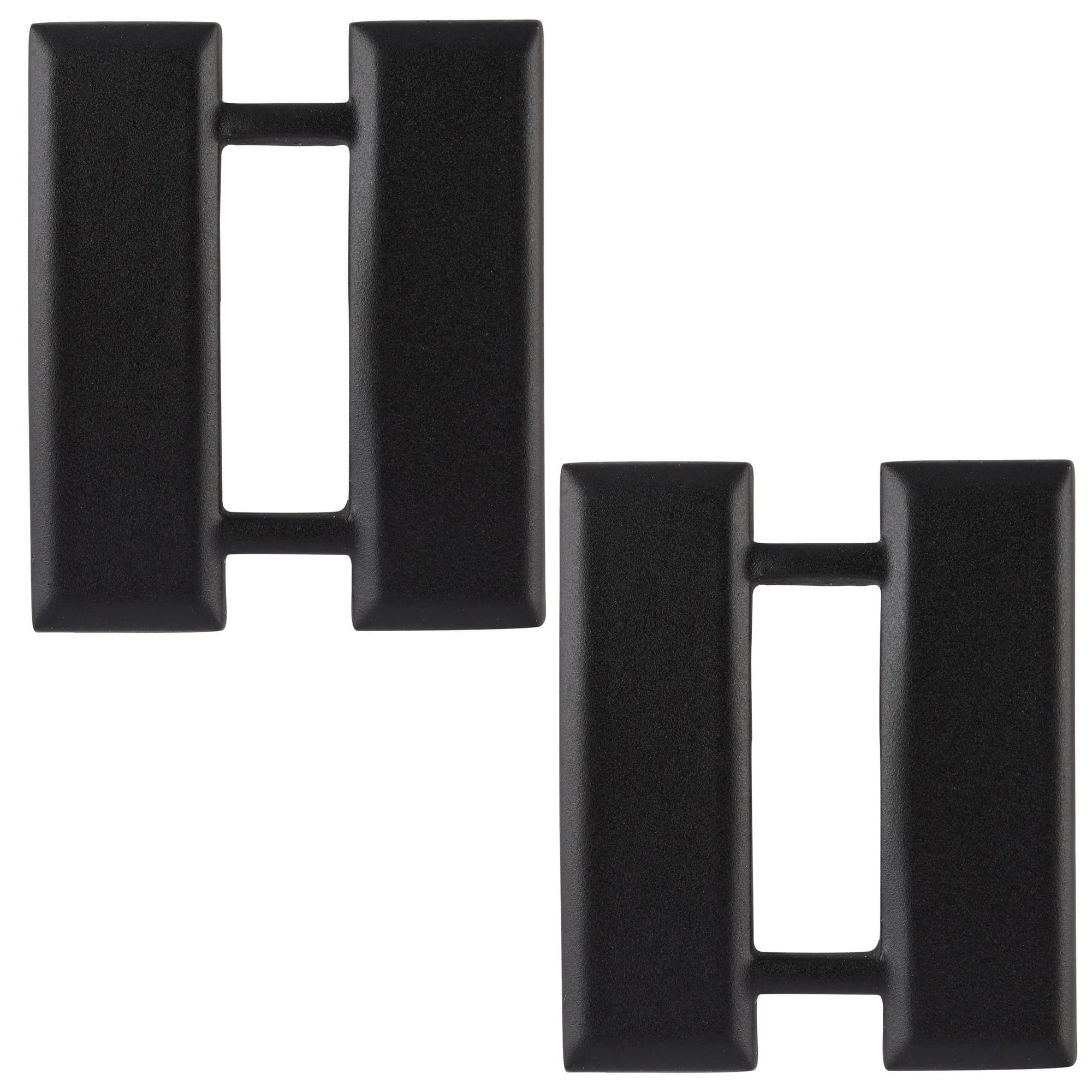 U.S. Army Captain Subdued Black Metal Rank Pair - Walmart.com