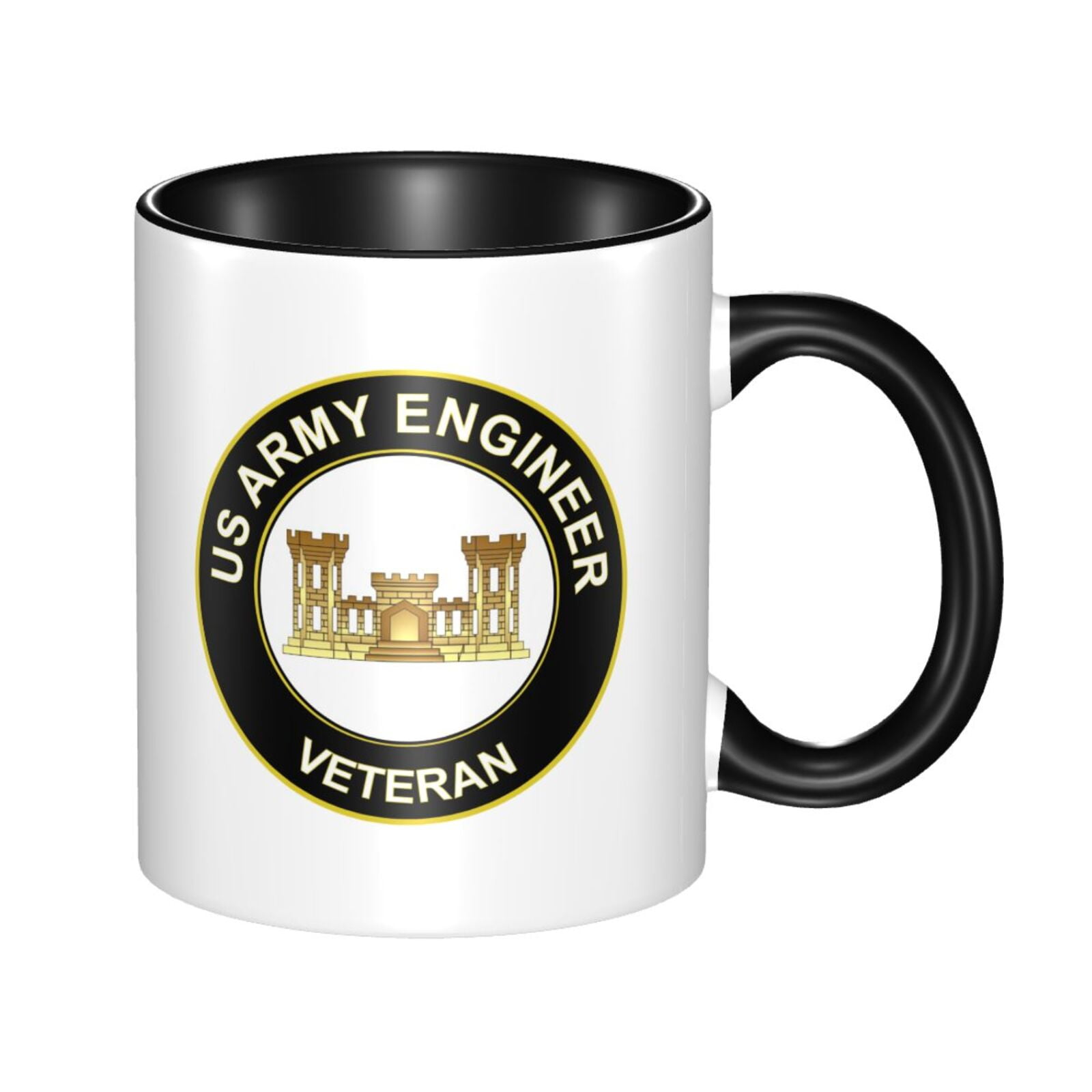 U S Army Combat Engineer Veteran Classic Coffee Mugs Stylish Ceramic ...