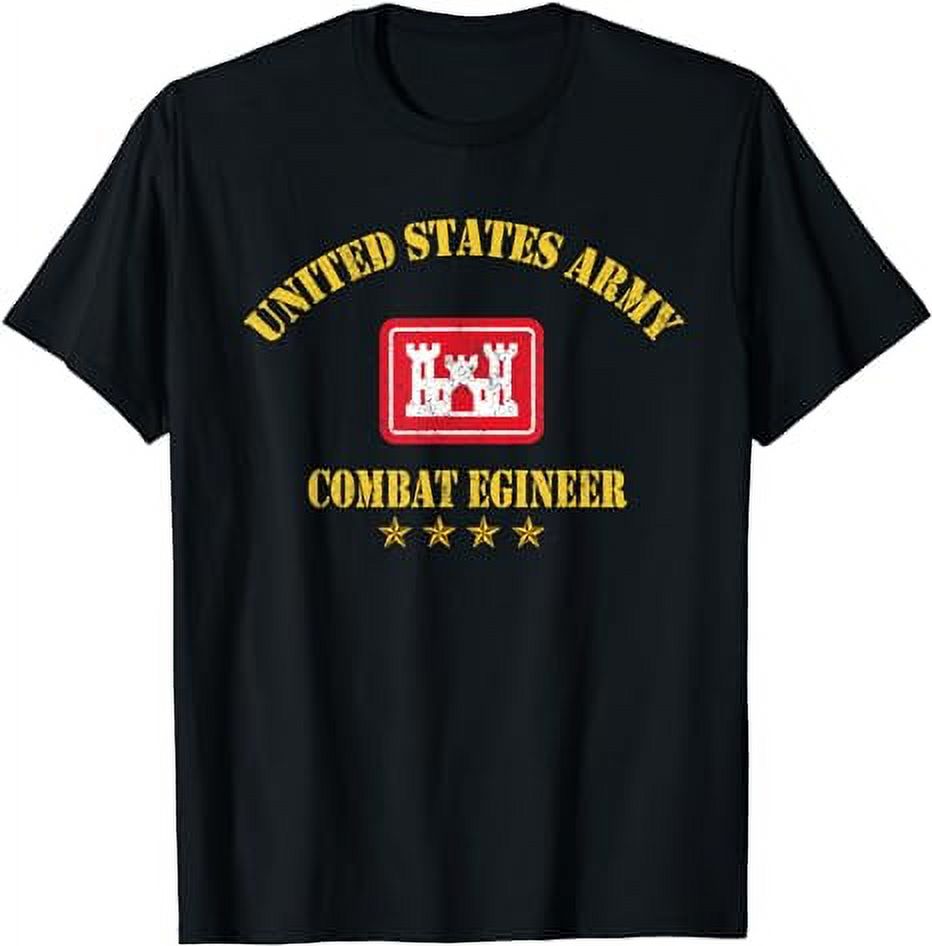 U.S. Army Combat Engineer Veteran Military Veterans Day Tee T-Shirt ...