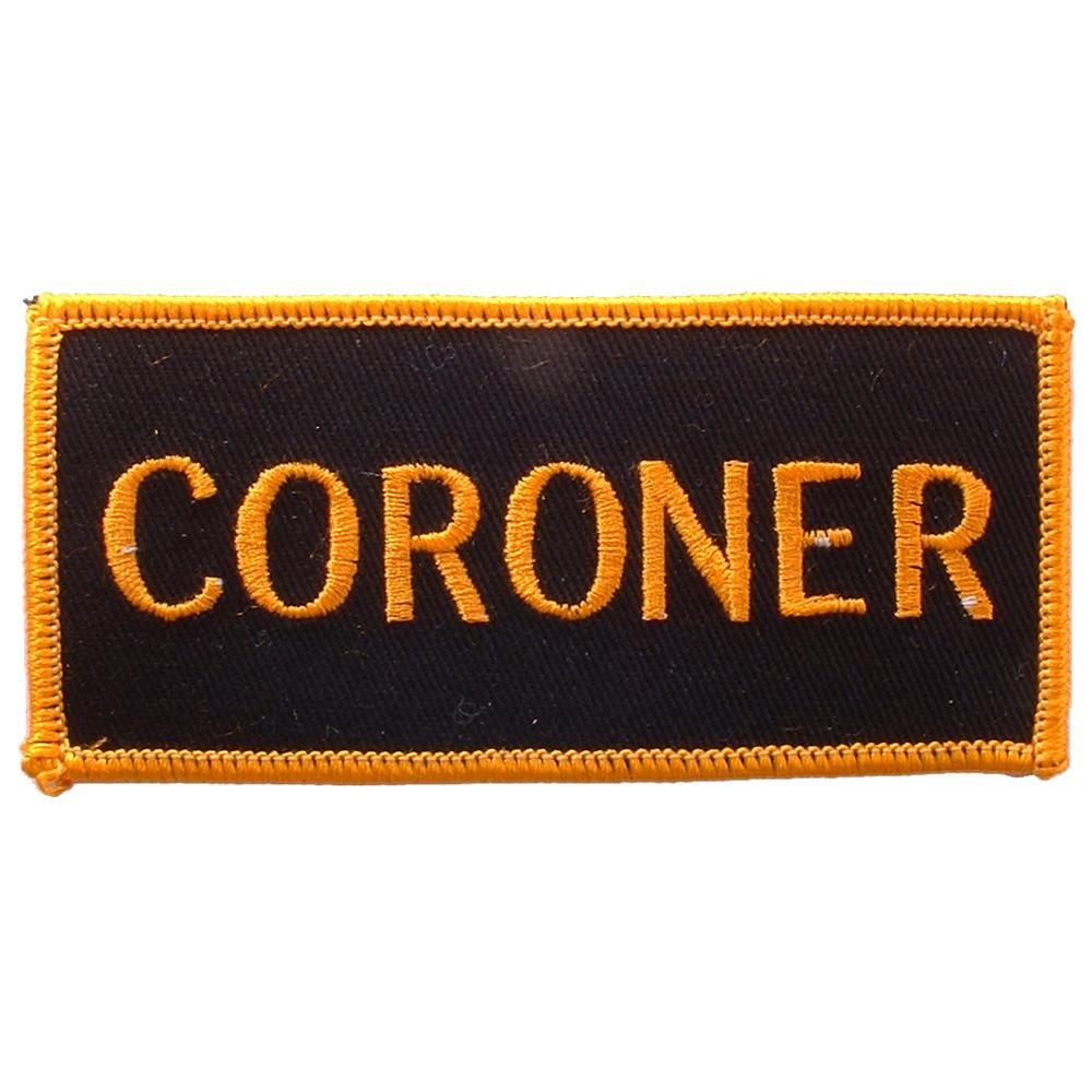 U.S. Army Coroner Patch Black & Yellow 4" - Walmart.com