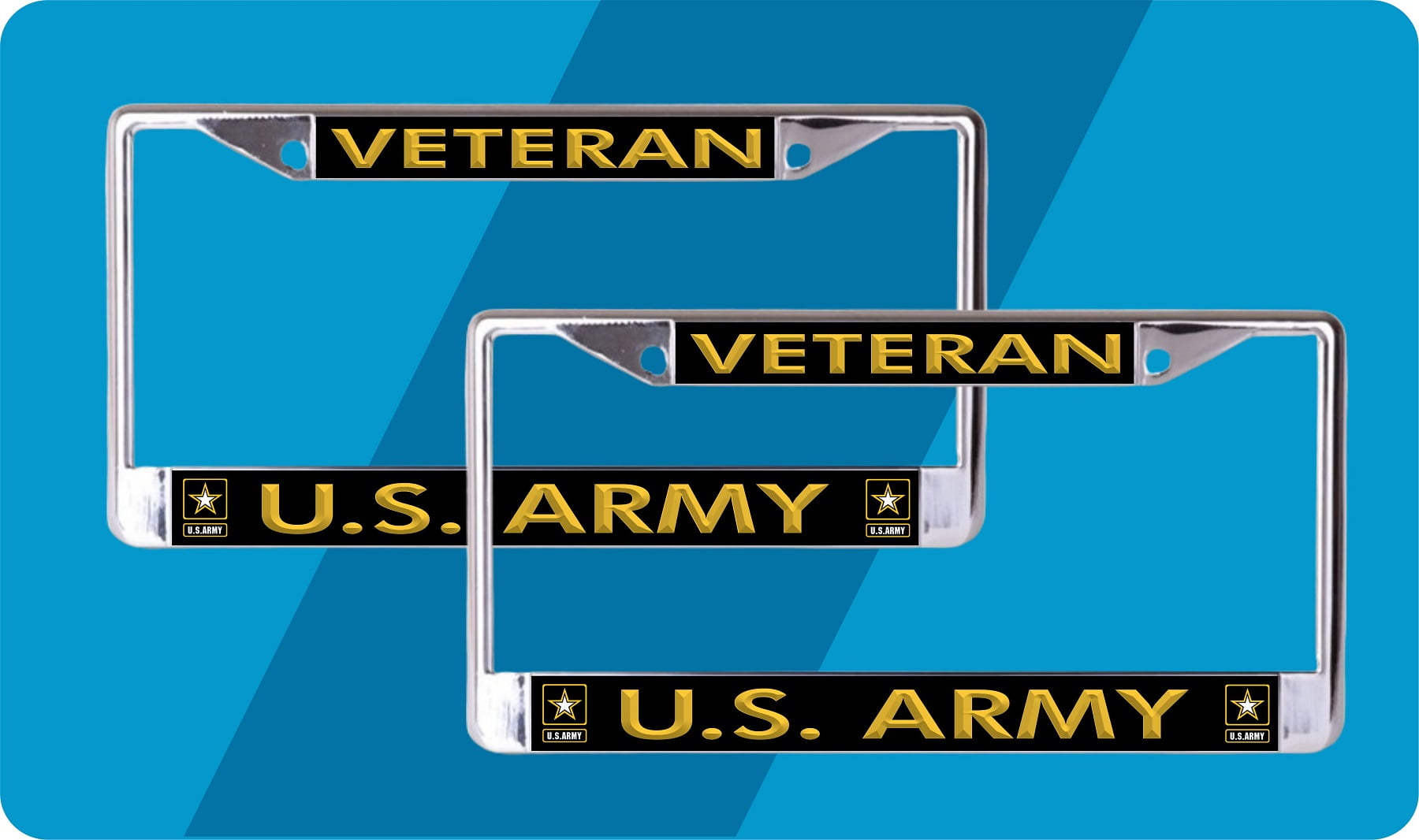 U.S. Army Disabled Veteran License Plate Frame 2 pack - Walmart.com