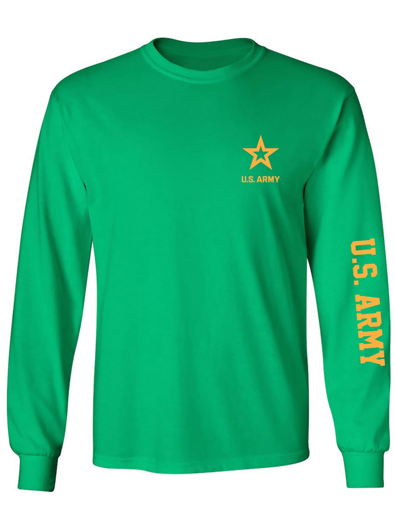 U.S. Army Gold Sleeve Print Adult Long Sleeve T-shirt - Walmart.com