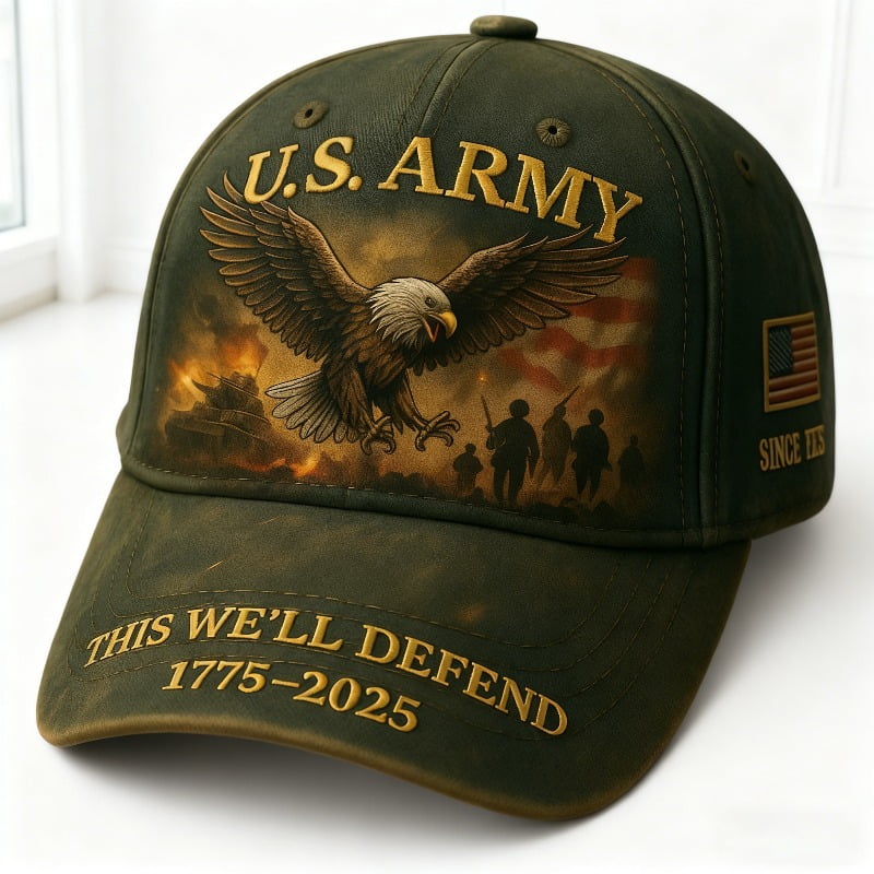U.S. Army Insignia Embellished Eagle Cap 1776-2026 USA 250th ...