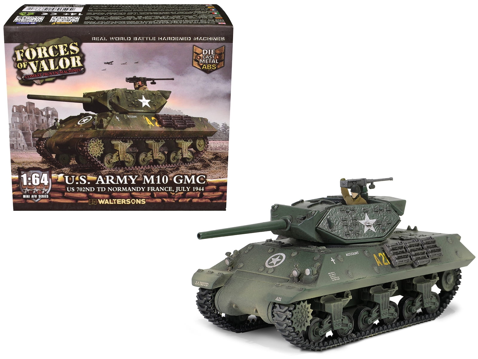 U.S. Army M10 GMC Tank "Normandy, France" (1944) US Army "Mini AFV" 1/ ...