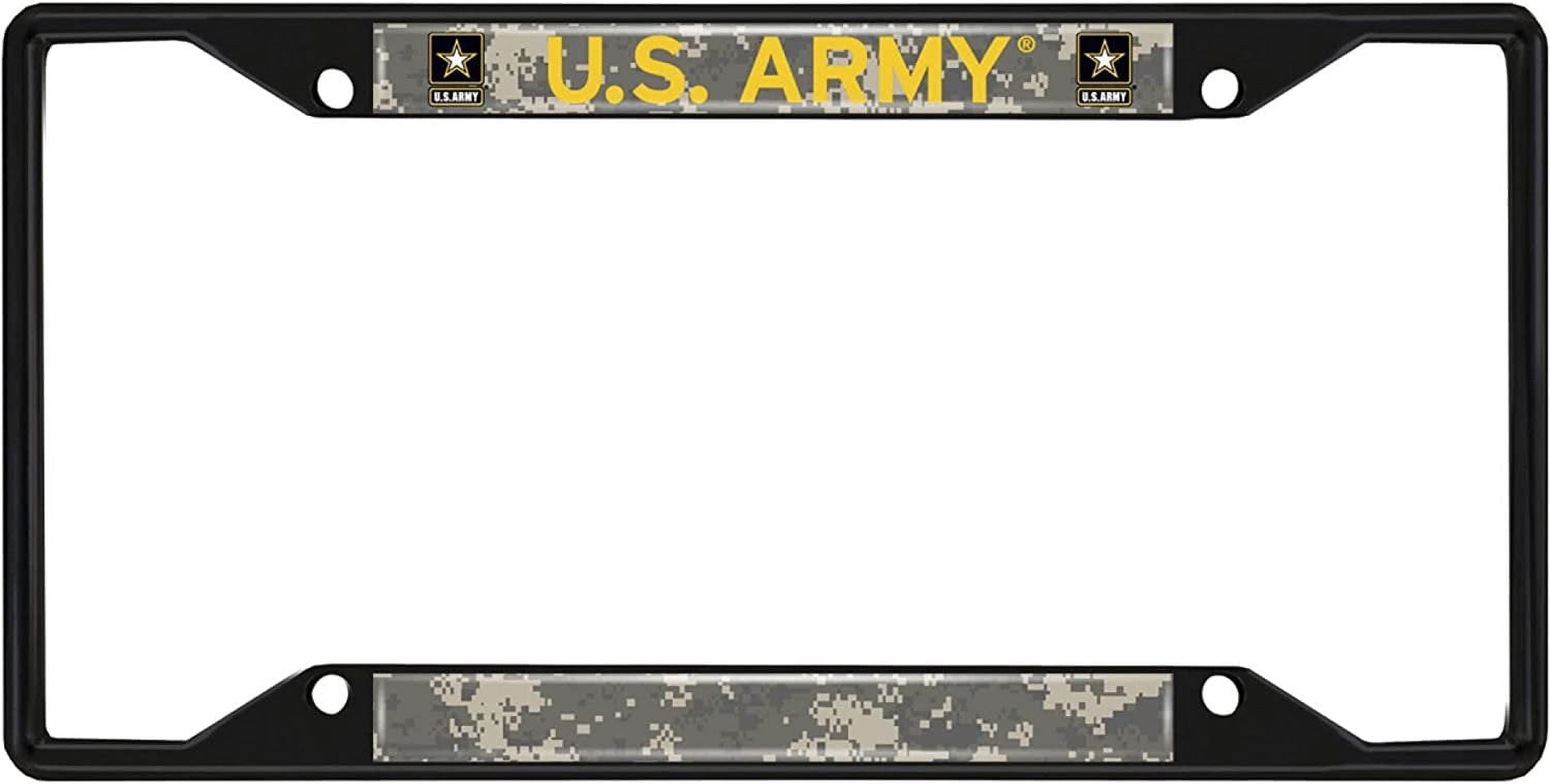 U.S. Army Metal License Plate Frame Black Finish 31294 - Walmart.com