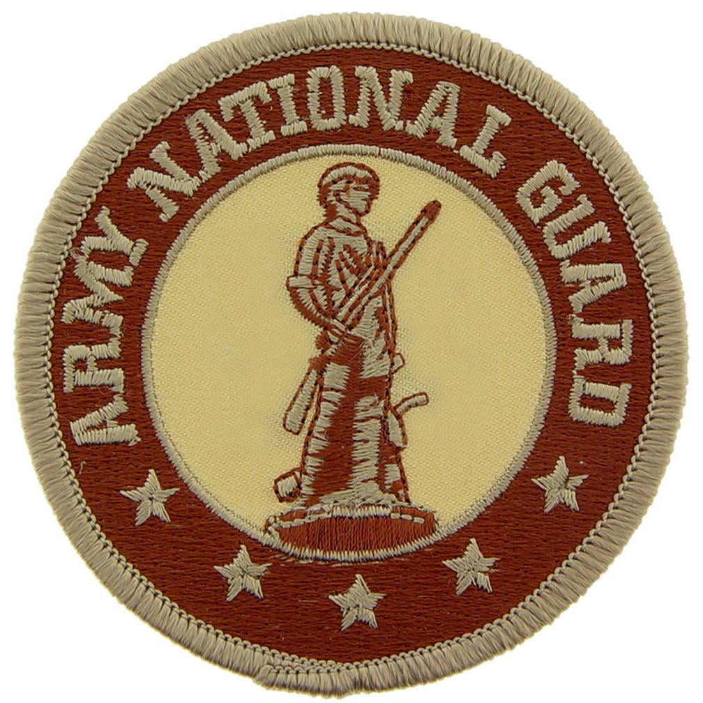 U.S. Army National Guard Patch Brown 3" - Walmart.com