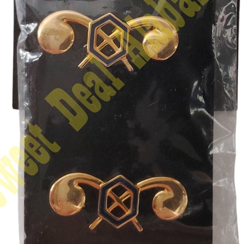 U.S. Army Officer Branch Chemical Collar Device Pins, 1-3/16"W x 1/2"H ...