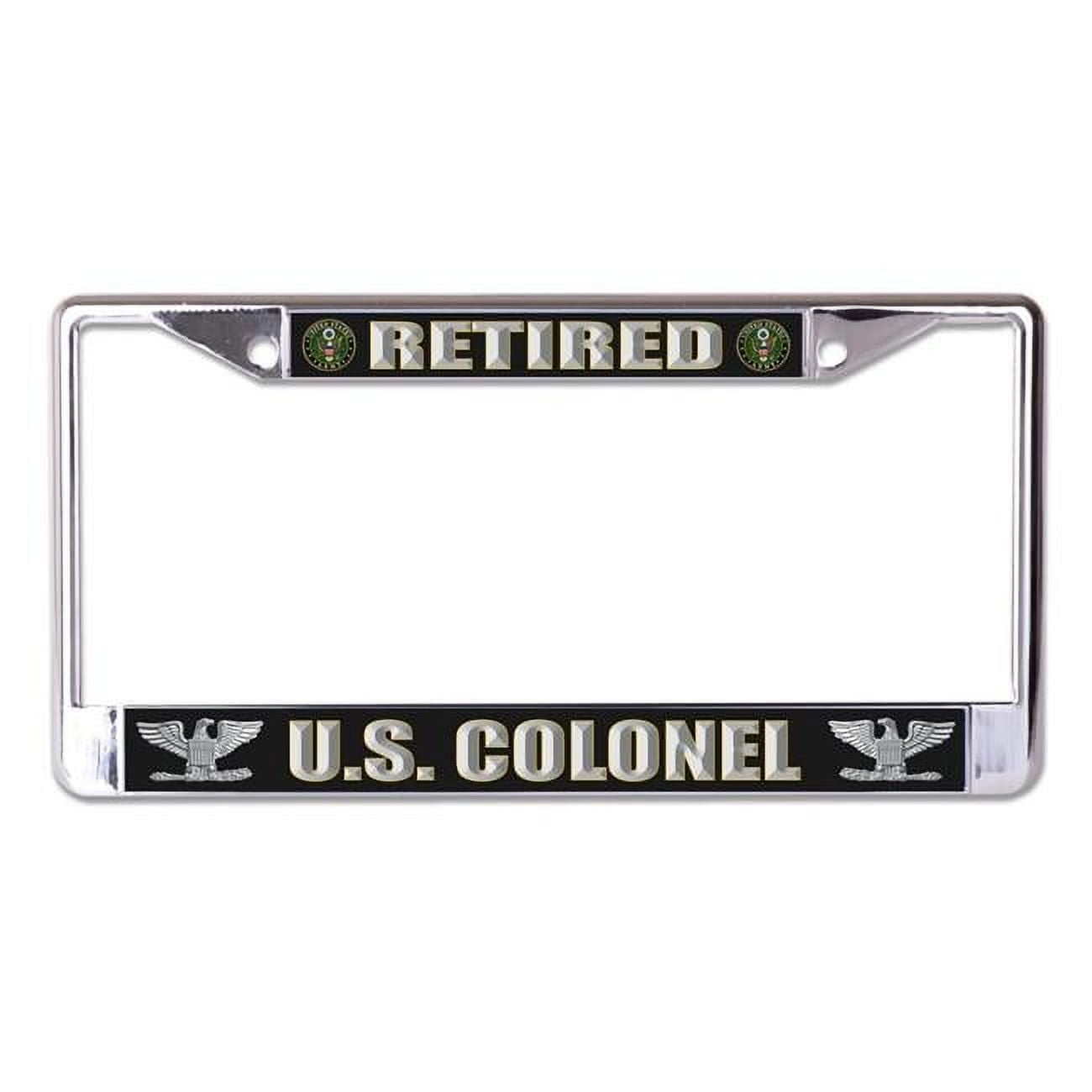 U.S. Army Retired Colonel Chrome License Plate Frame - Walmart.com