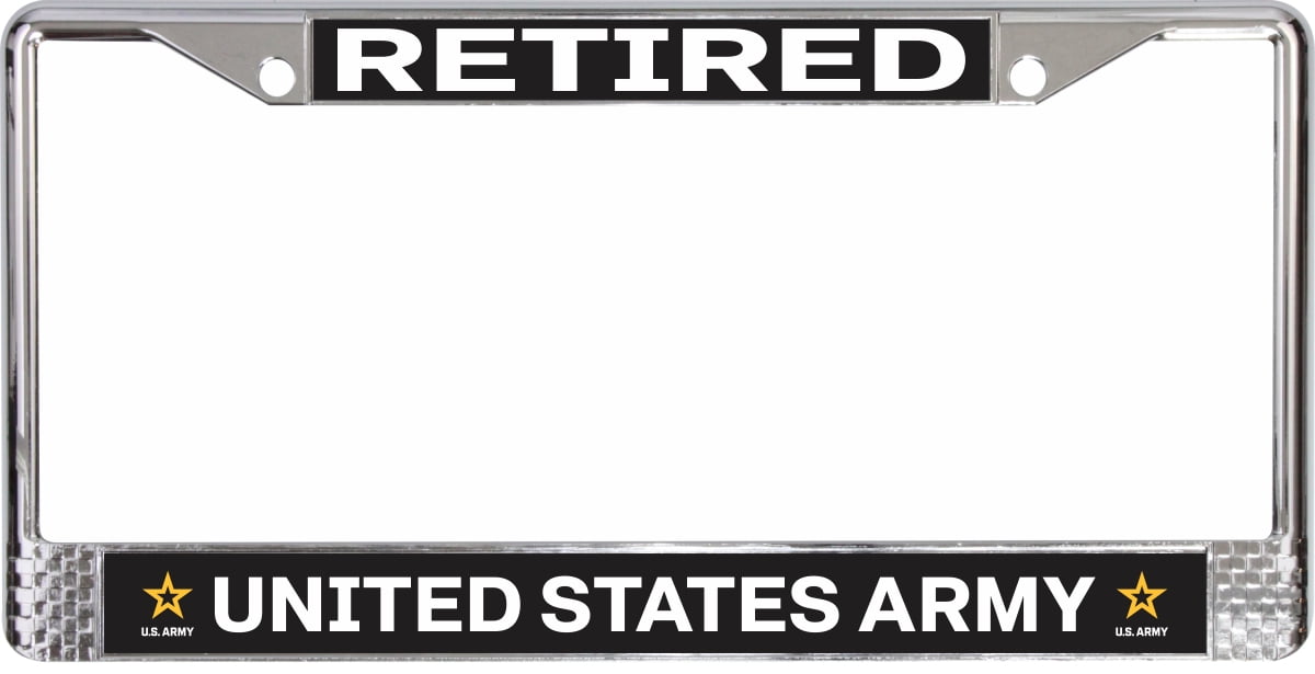U.S. Army 'Retired' License Plate Frame - Walmart.com