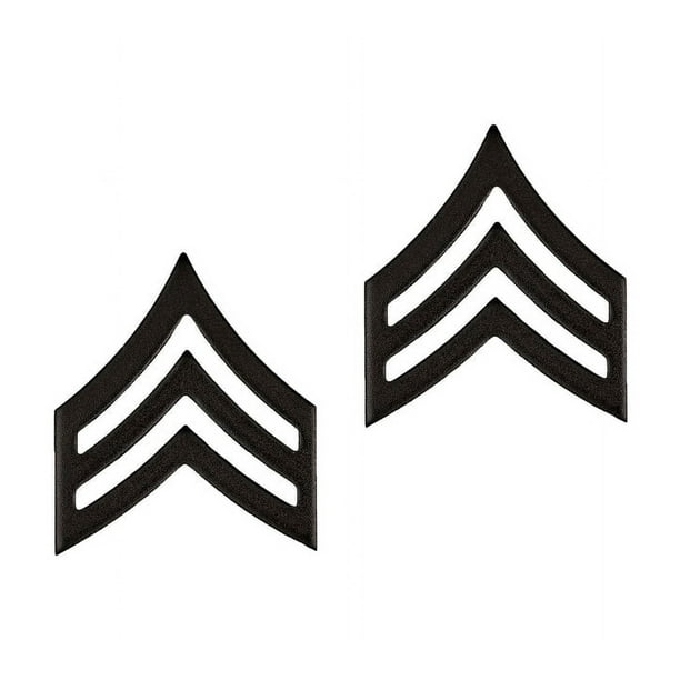 U.S. Army Sergeant Black Metal Rank Pin STA-BRITE - Walmart Business ...