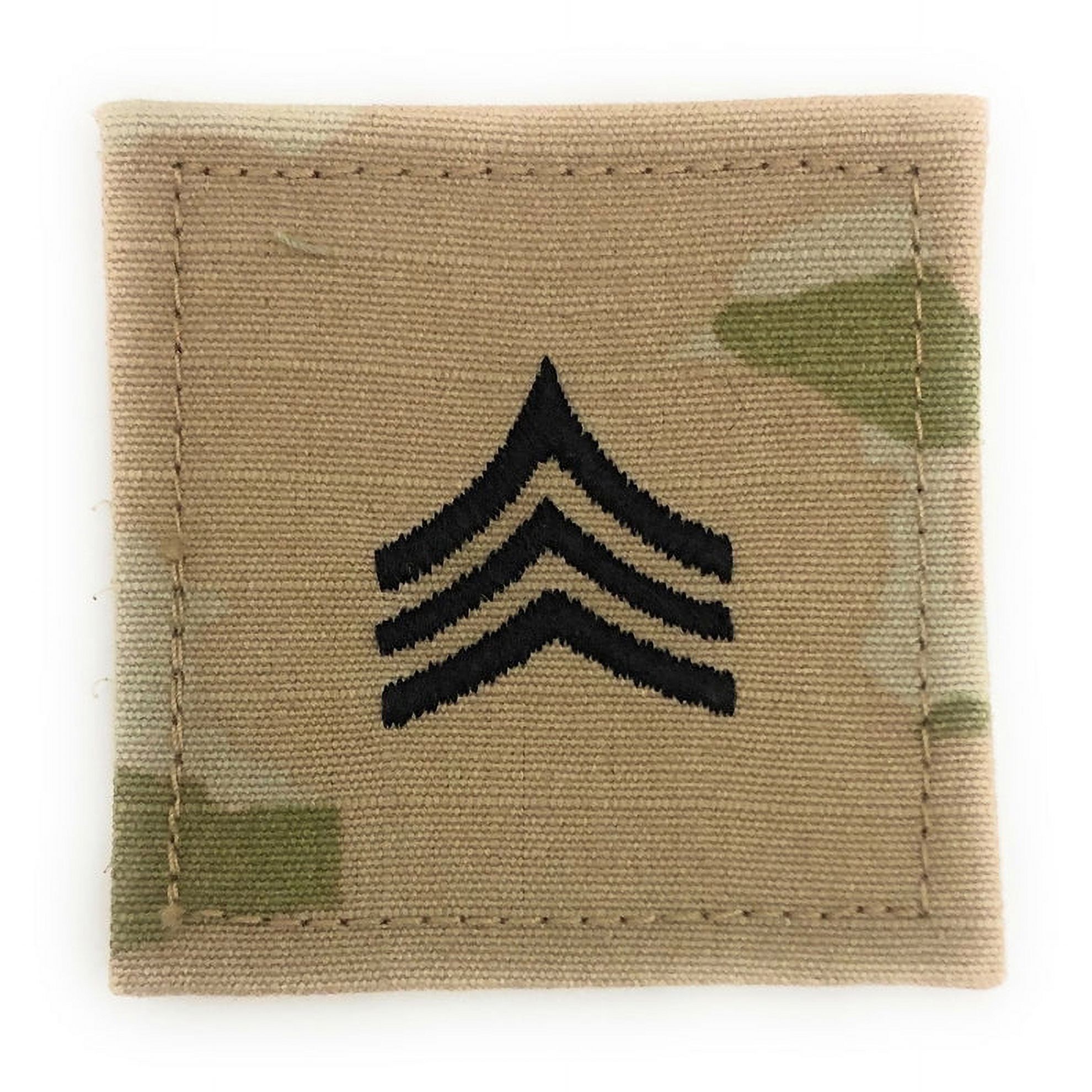 U.S. Army Sergeant OCP 2x2 Rank With Hook Fastener - Walmart.com