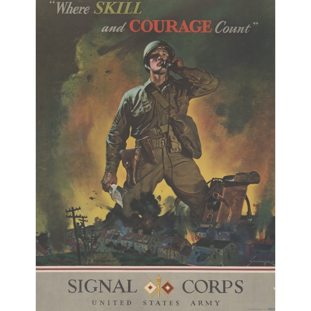 U.S. Army Signal Corps recruitment poster. Poster Print by Stocktrek ...