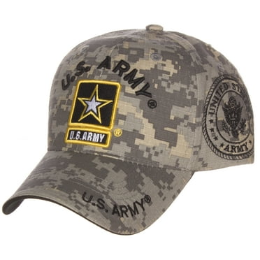 United States Army 3D Star Seal Logo Digital Camo Adjustable Hat ...