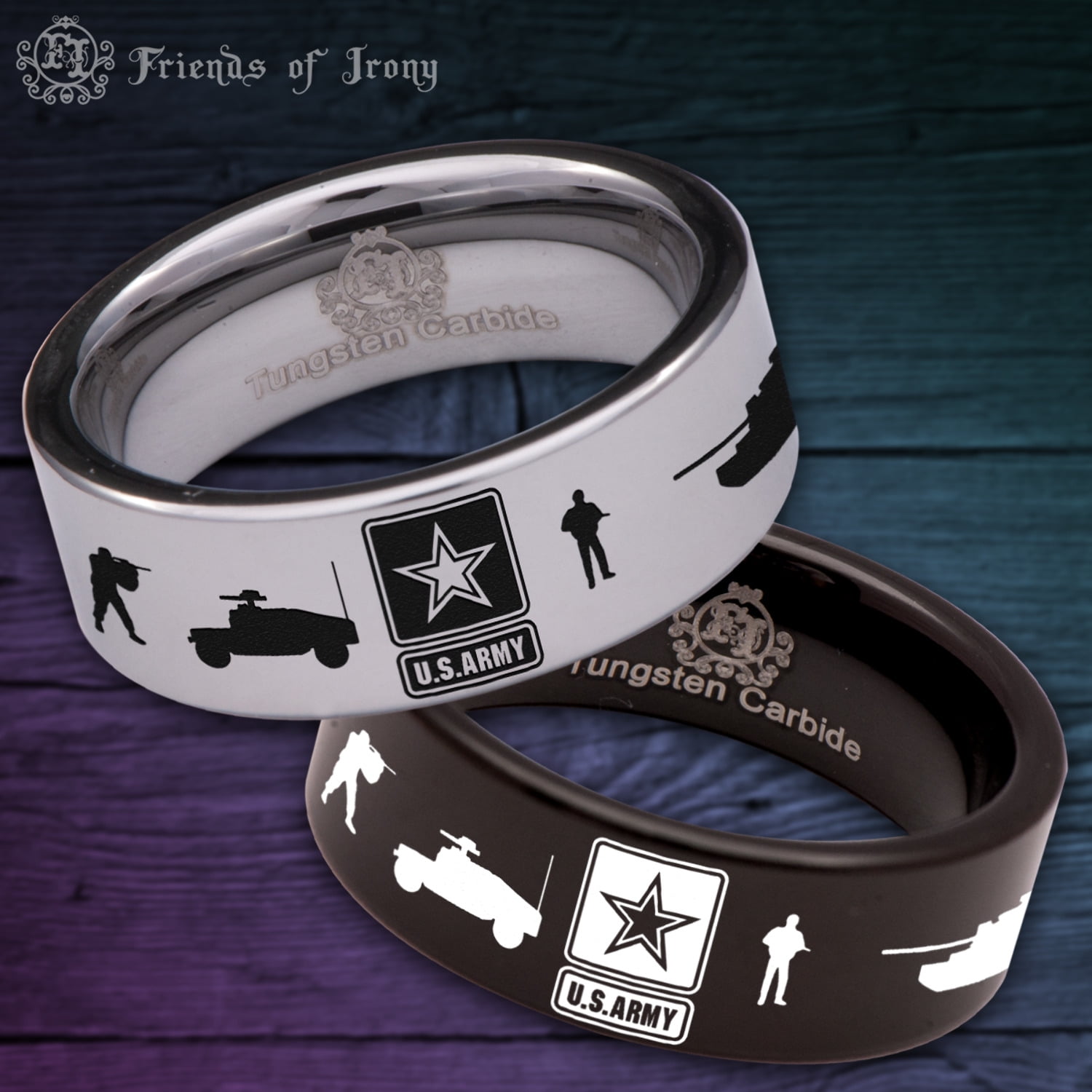 U.S. Army Tungsten Carbide Ring - Walmart.com