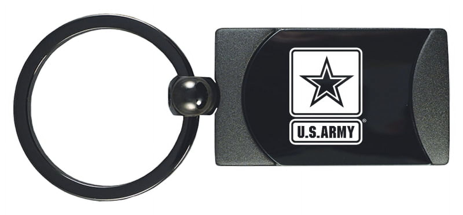 U.S. Army Two-Tone Rectangular Key Chain (Gun Metal) - Walmart.com